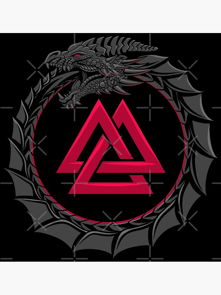 "Viking Jormungandr Symbol - Valknut" Poster for Sale by anziehend ...