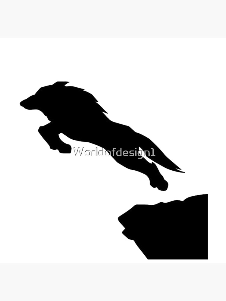 "wolf jump" Poster for Sale by Worldofdesign1 | Redbubble