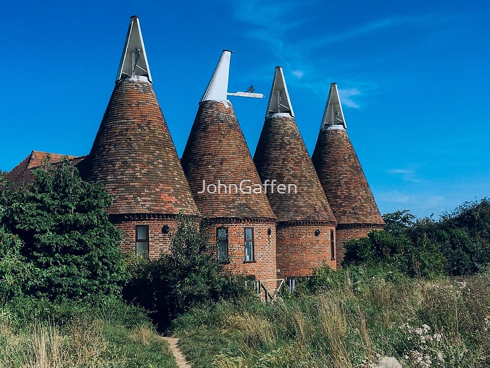 "Converted Oast Houses in the Village of Ickham, Kent " by John Gaffen ...