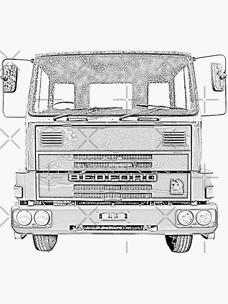 "Bedford TM 1980s classic heavy lorry" Sticker for Sale by ...