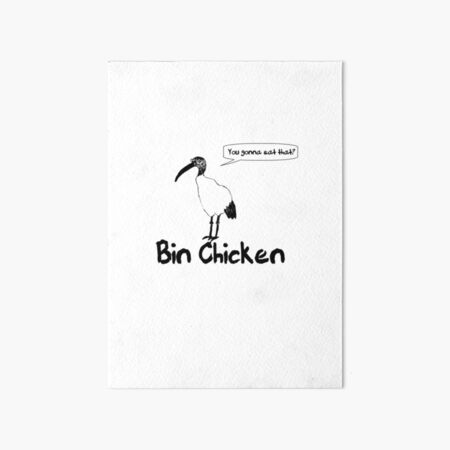 "Bin Chicken Sticker" Art Board Print by RianLaughton | Redbubble