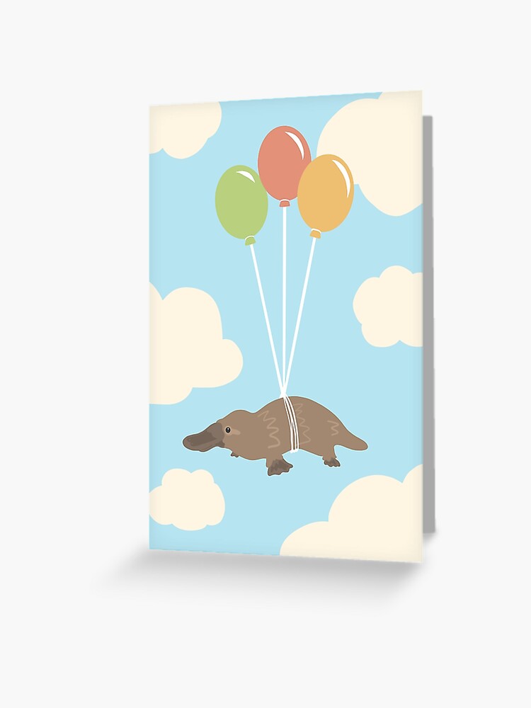 "Flying Platypus" Greeting Card for Sale by Tilly-Scribbles | Redbubble