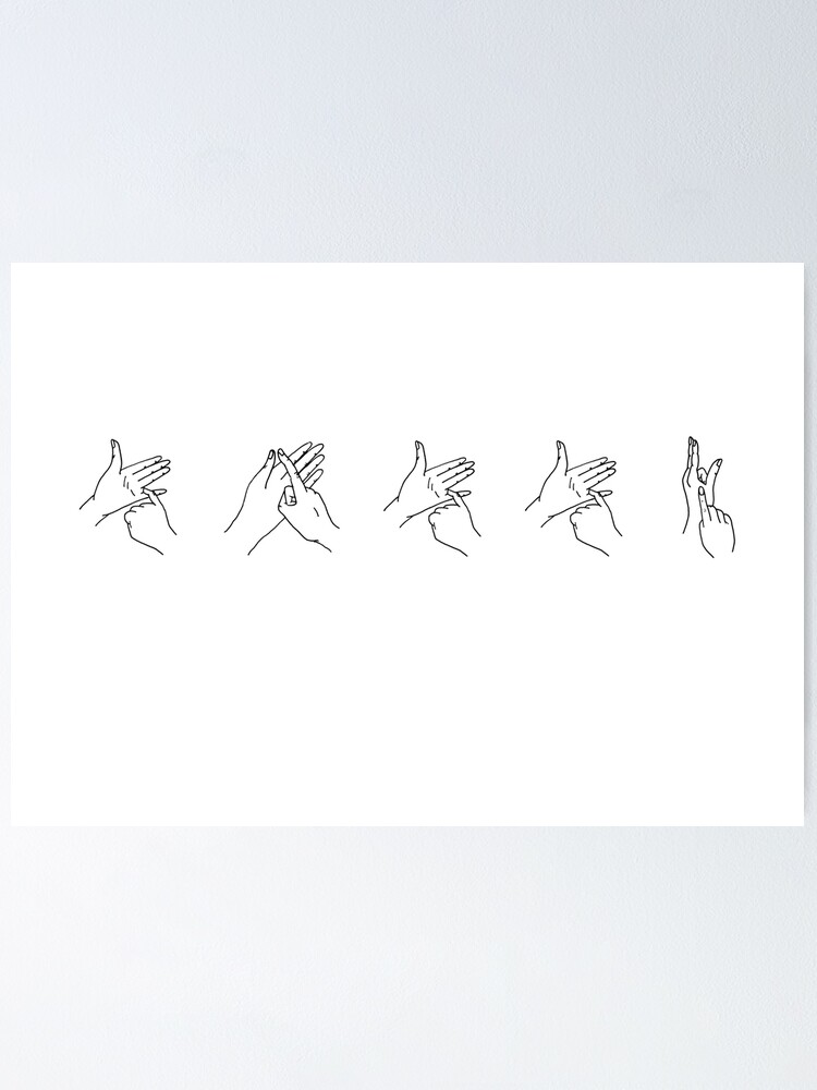 "Sign Language ONLY (Sassy) illustration" Poster for Sale by Ella-Lucia ...