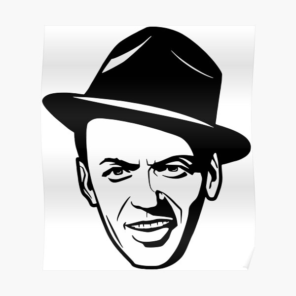 "Sinatra Face" Poster for Sale by Doumrien | Redbubble
