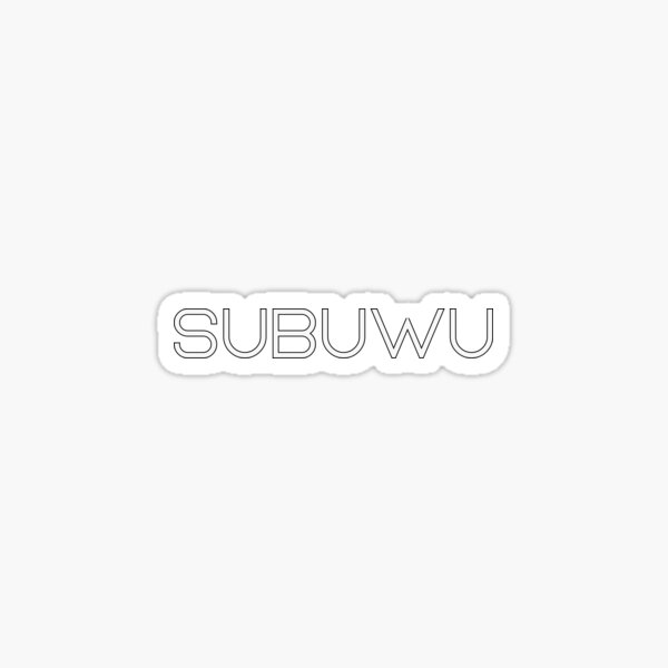 "SUBUWU" Sticker by neuronic | Redbubble