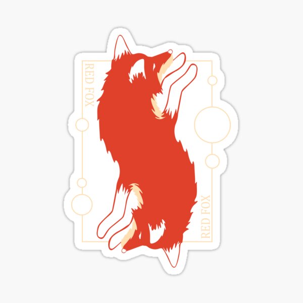 "Red Fox" Sticker for Sale by predatorart93 | Redbubble