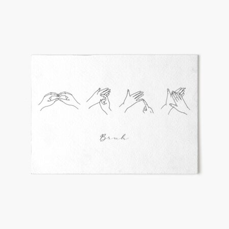 "Sign Language 'Bruh' illustration" Art Board Print by Ella-Lucia ...