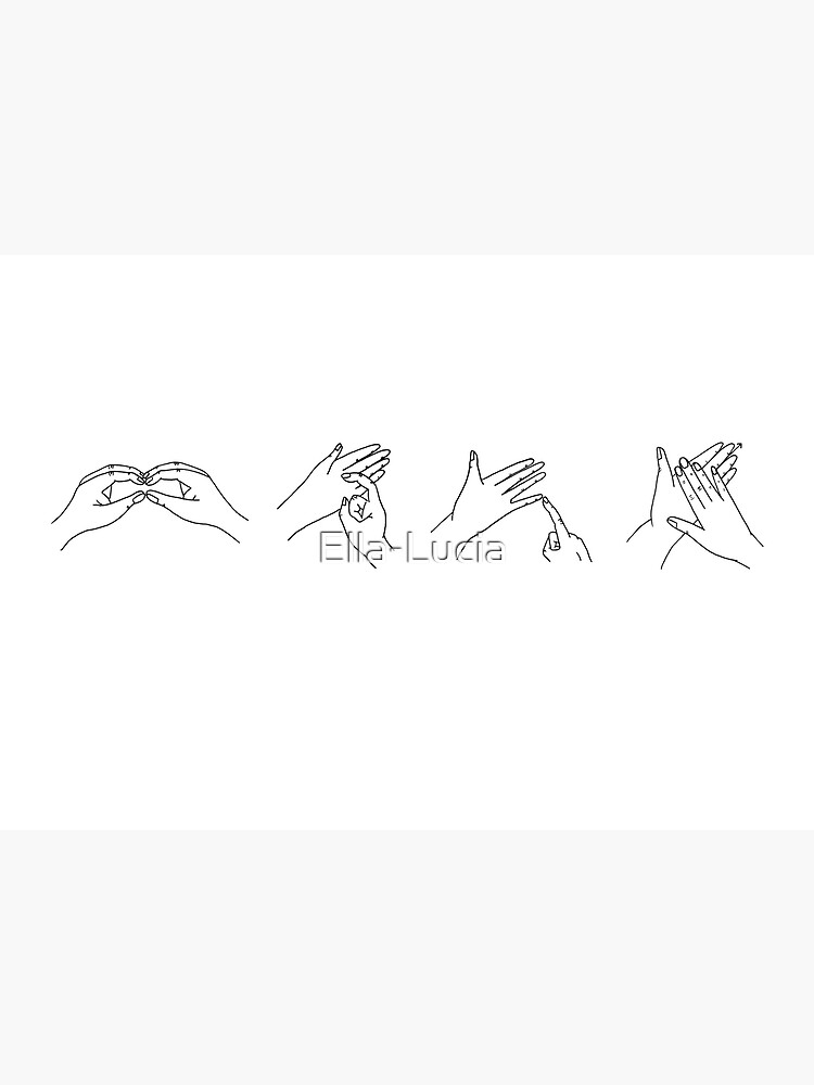 "Sign Language ONLY (Bruh) illustration" Poster for Sale by Ella-Lucia ...