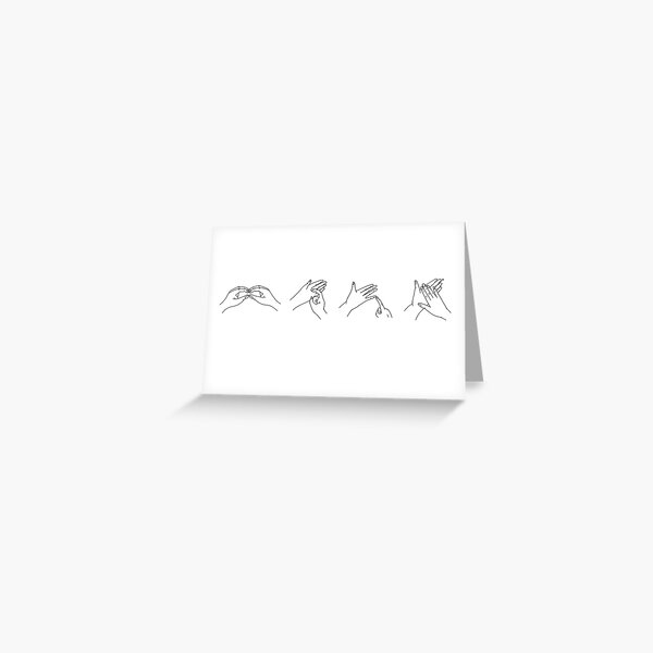 "Sign Language ONLY (Bruh) illustration" Greeting Card for Sale by Ella ...