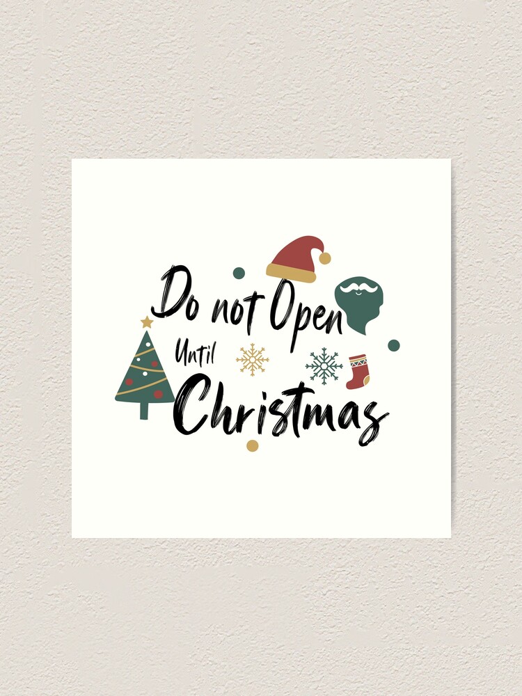 "do not open until christmas: gift from santa personalized gift sticker ...