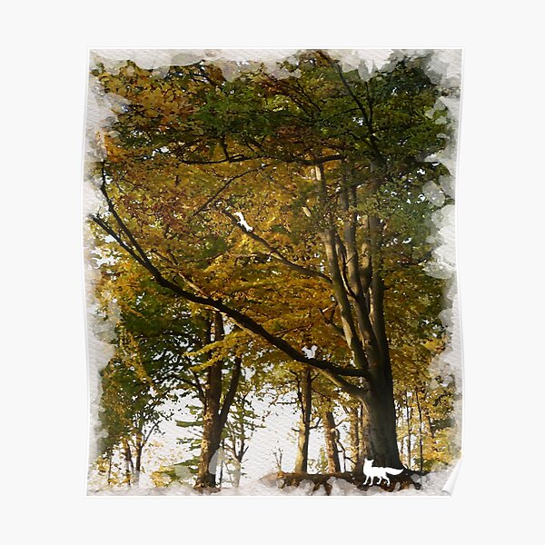 "Autumn tree " Poster for Sale by Lorredraw | Redbubble