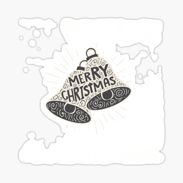 "Merry Christmas, Christmas bell," Sticker for Sale by Ouizza | Redbubble