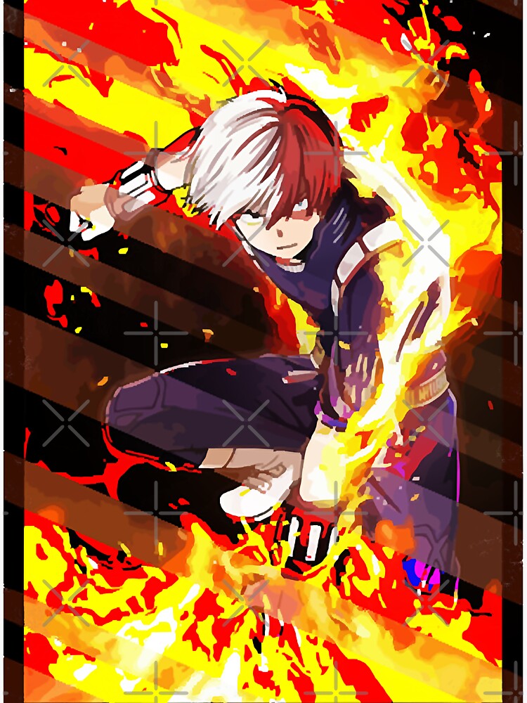 "Funny Gifts Boy Girl Shoto Todoroki Retro Vintage" Sticker for Sale by ...