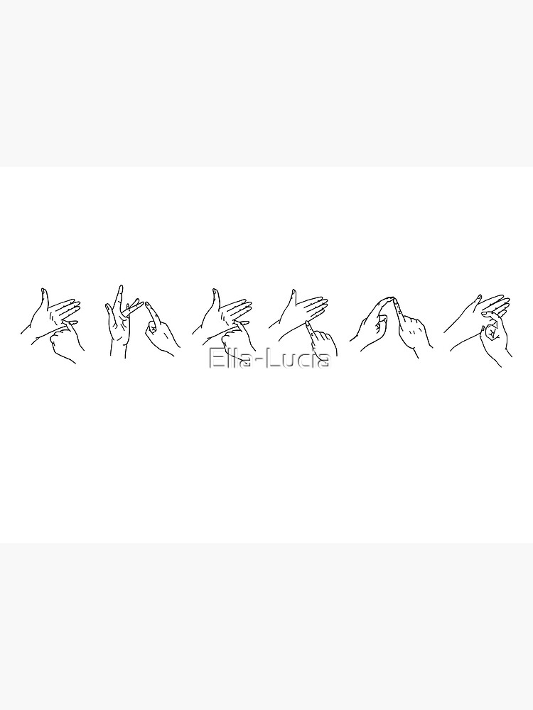 "Sign Language ONLY (Sister) illustration" Poster for Sale by Ella ...