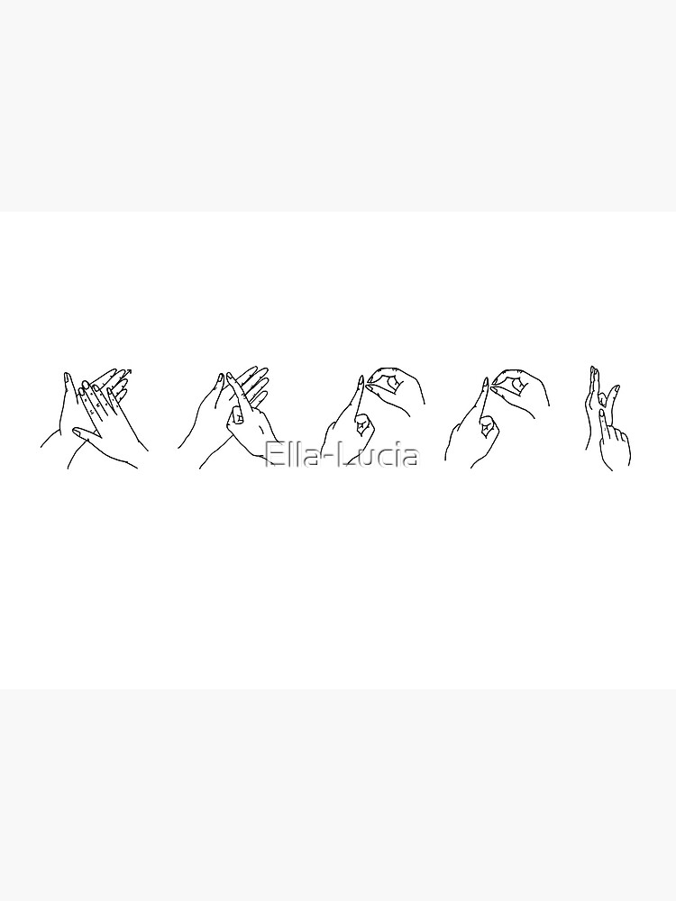 "Sign Language ONLY (Happy) illustration" Poster for Sale by Ella-Lucia ...