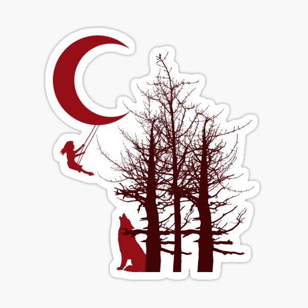 "little red riding hood" Sticker for Sale by apoka-designs | Redbubble