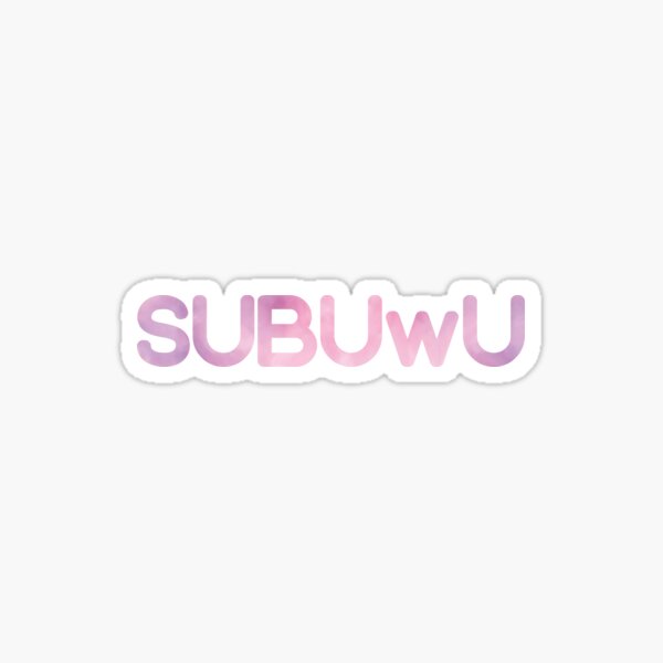 "SUBUWU" Sticker by neuronic | Redbubble