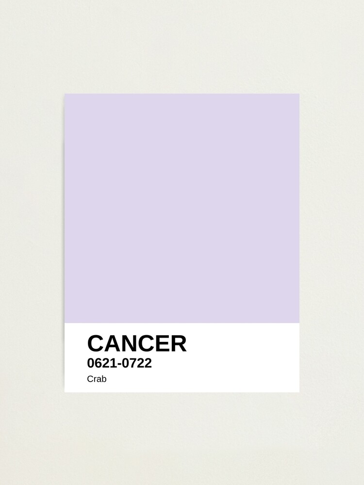 Lámina fotográfica «Diseño de signo del zodiaco Cáncer inspirado en ...