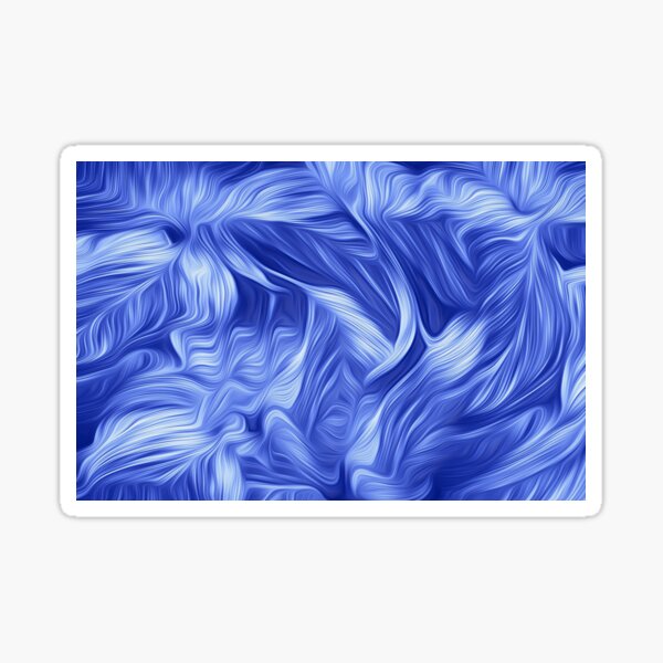 "Blue Leaves Confluence" Sticker for Sale by fatenanwar | Redbubble