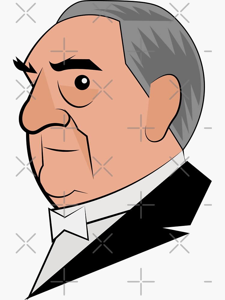 "Butler Carson" Sticker by ijoshtherefore | Redbubble