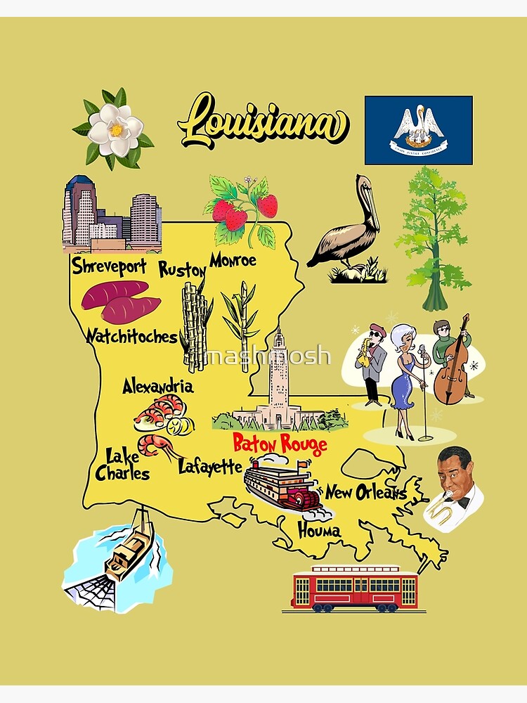 Louisiana State Map