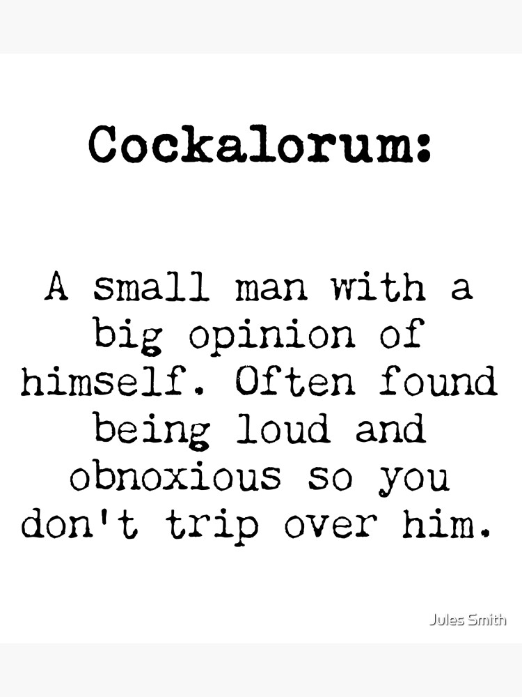 "Cockalorum -A Wordy Alternative from the Great British Archaic ...