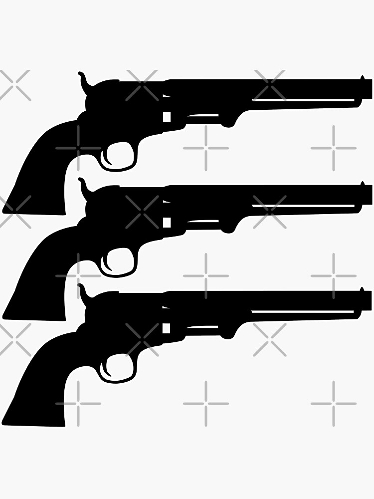"Colt 1851 Navy Revolver Stack" Sticker for Sale by FordeMA | Redbubble