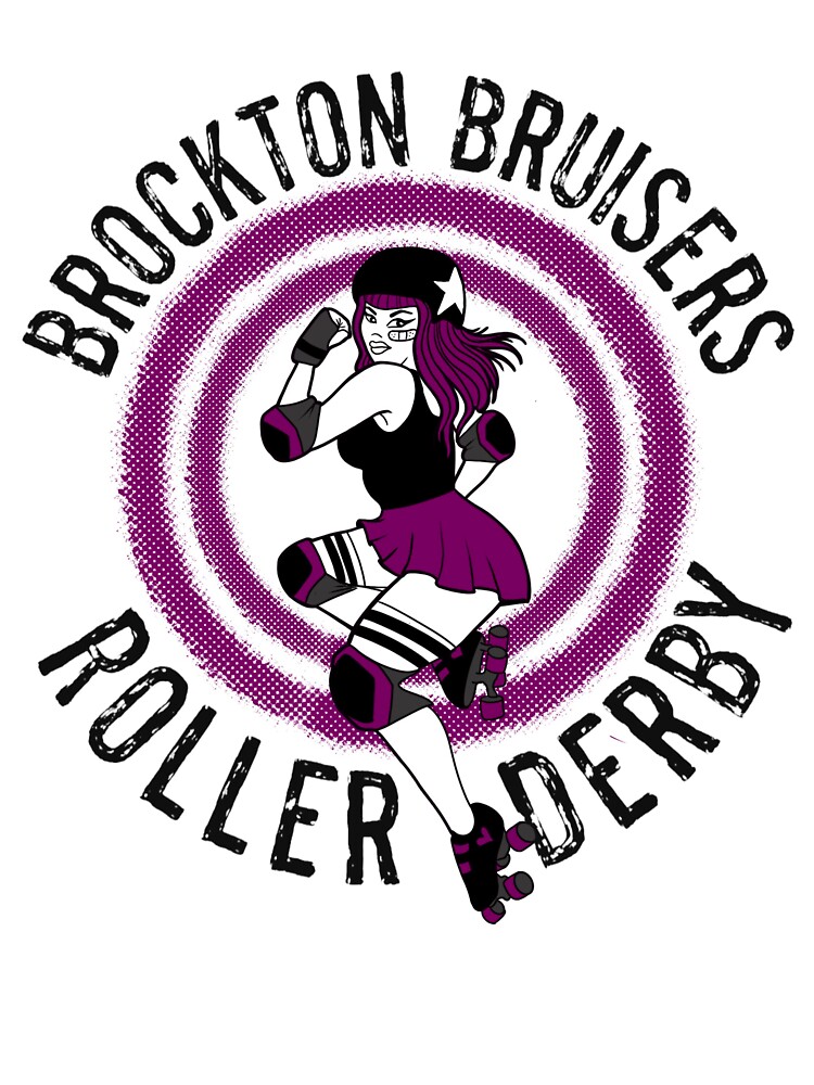 "Brockton Bruisers Roller Derby Logo" Sticker for Sale by ...