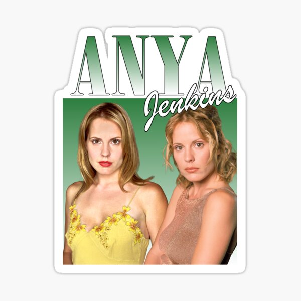 "Anya Jenkins Classic Design Buffy" Sticker by jacquesi97 | Redbubble