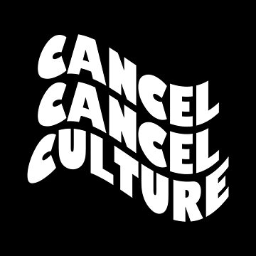 "Cancel Cancel Culture | Anti-Woke Culture | wavy typography" Sticker ...