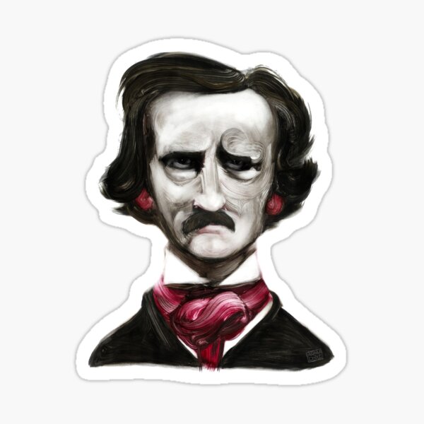 "Edgar Allan Poe" Sticker for Sale by AdamSDoyle | Redbubble