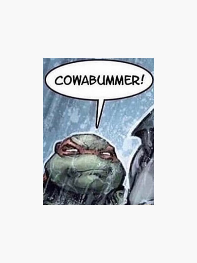 "Cowabummer TMNT" Sticker for Sale by Katrinaali | Redbubble