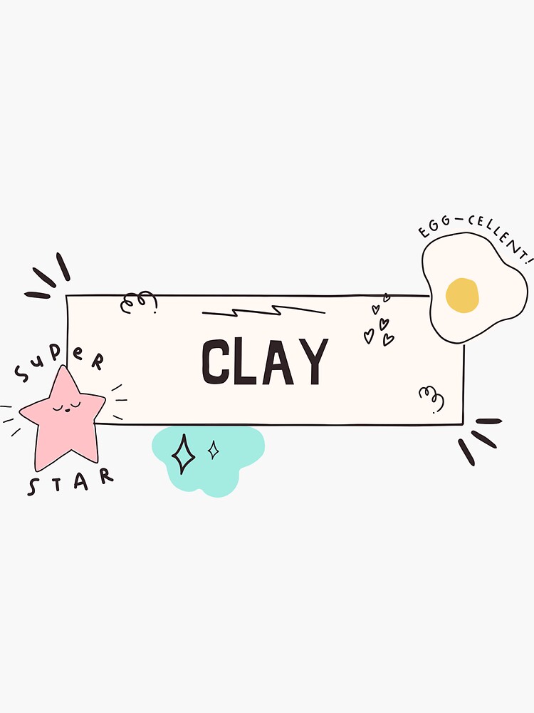 "Cute Clay" Sticker by NouibatRaid | Redbubble