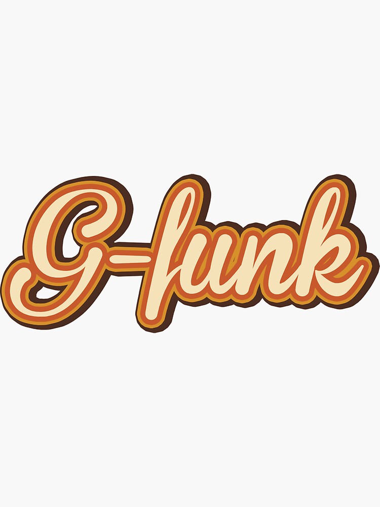 "G-Funk" Sticker for Sale by icdeadpixels | Redbubble
