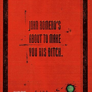 "John Romero's Daikatana Suck It Down™ Promotional" Poster for Sale by ...