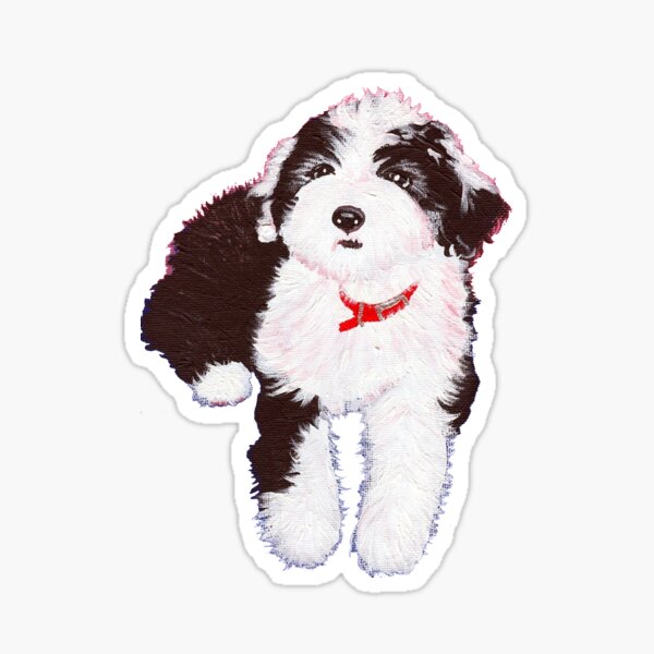 "OLD ENGLISH SHEEPDOG oes *Maxie Pup*~ Puppy Dog: Pop Art~Original ...