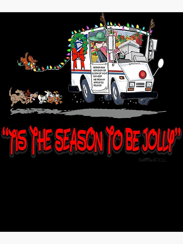 "Fun Christmas Mail Carrier " Greeting Card for Sale by CarterLang ...