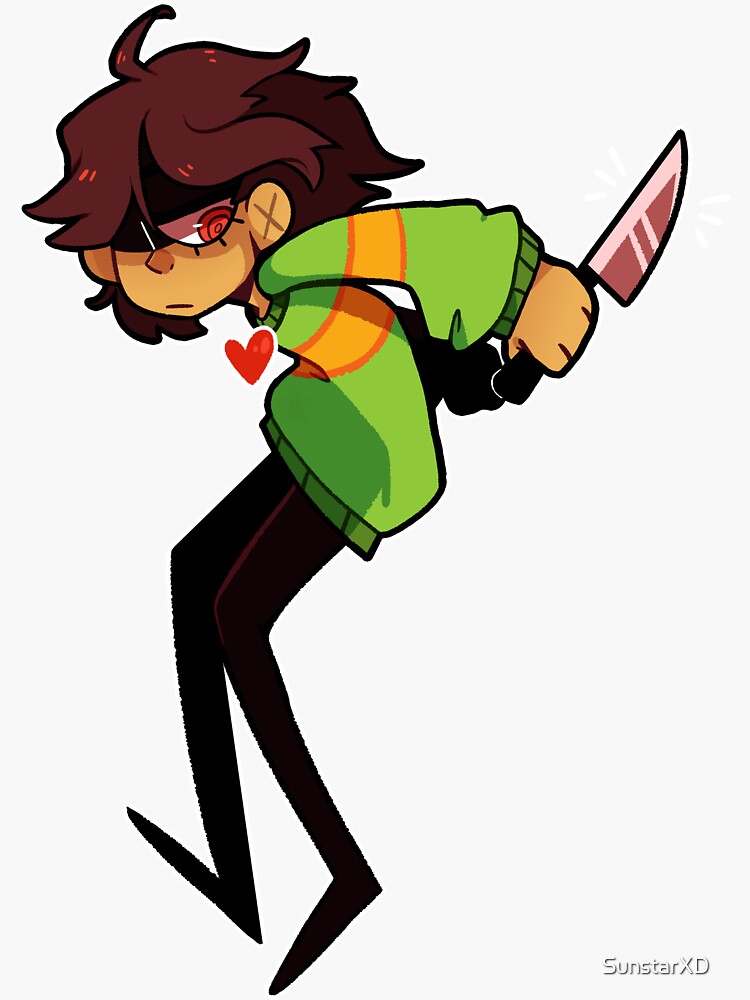 "[Deltarune] Heart" Sticker for Sale by SunstarXD | Redbubble