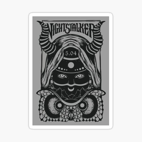 "Nightstalker" Sticker for Sale by othmanbtt | Redbubble