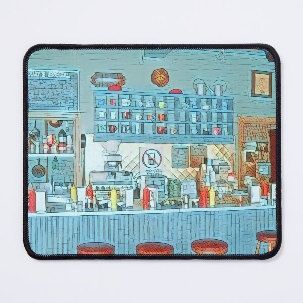 Mauspad for Sale mit "Das Diner III" von flevin | Redbubble
