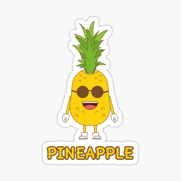"pineapple" Sticker by AsepAziz | Redbubble