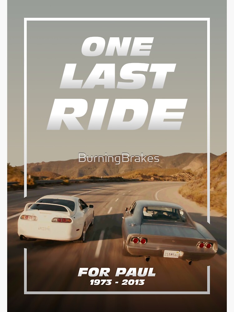 "One Last Ride V2" Sticker for Sale by BurningBrakes | Redbubble
