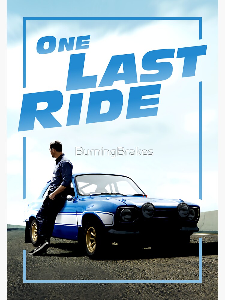 "One Last Ride" Sticker for Sale by BurningBrakes | Redbubble