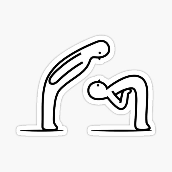 "Two People Sticker" Sticker by yanncito | Redbubble
