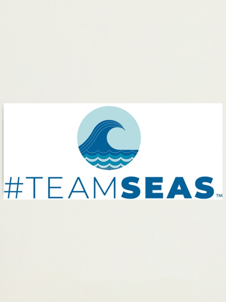 "TeamSeas Logo" Photographic Print for Sale by SailWolf | Redbubble