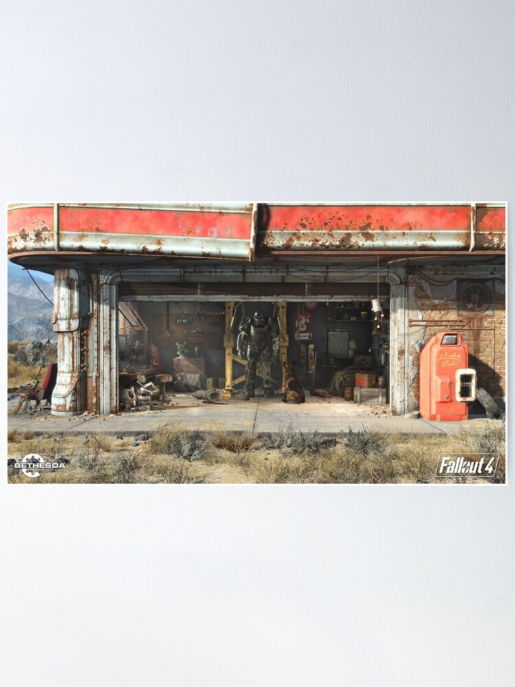 "Fallout Red Rocket Station" Poster for Sale by Vintage-Travler | Redbubble