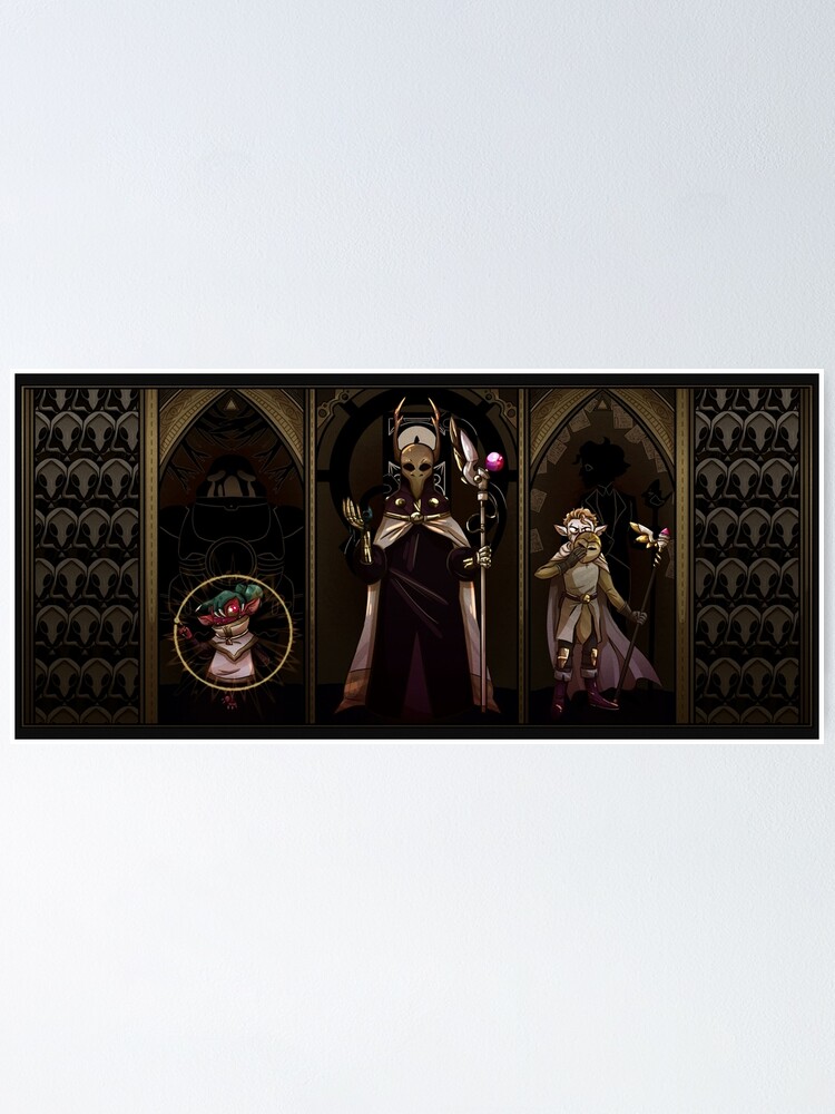 The Owl House The Emperors Coven Triptych Poster For Sale By Skeleton Draws Redbubble