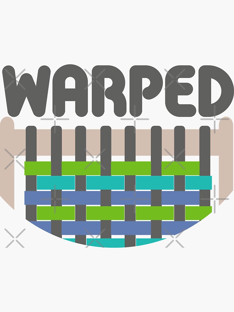 "Warped" Sticker for Sale by beckarahn | Redbubble