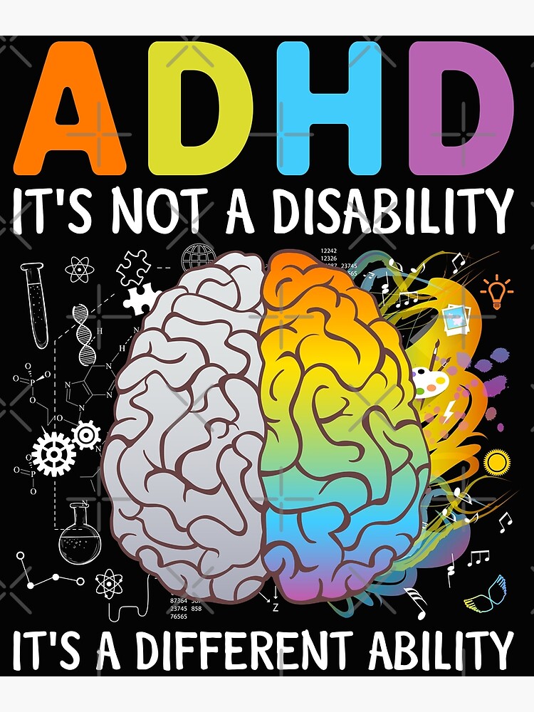 Póster «El TDAH no es una discapacidad, es una capacidad diferente Autismo» de cooldesigns2020 ...