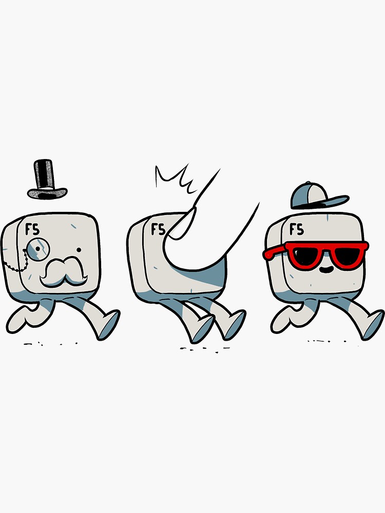 "F5" Sticker for Sale by obrunomota | Redbubble